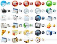 Large Calendar Icons for Windows 7 - Calendar icons with time and date ...